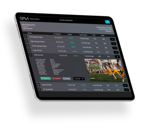 SAVI Canvas I AV over IP Video and Content Distribution