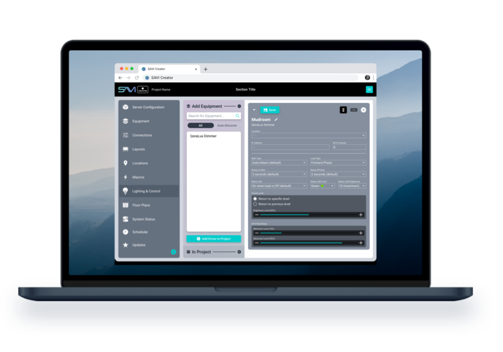 SAVI Creator I Simple Commercial AV Programming